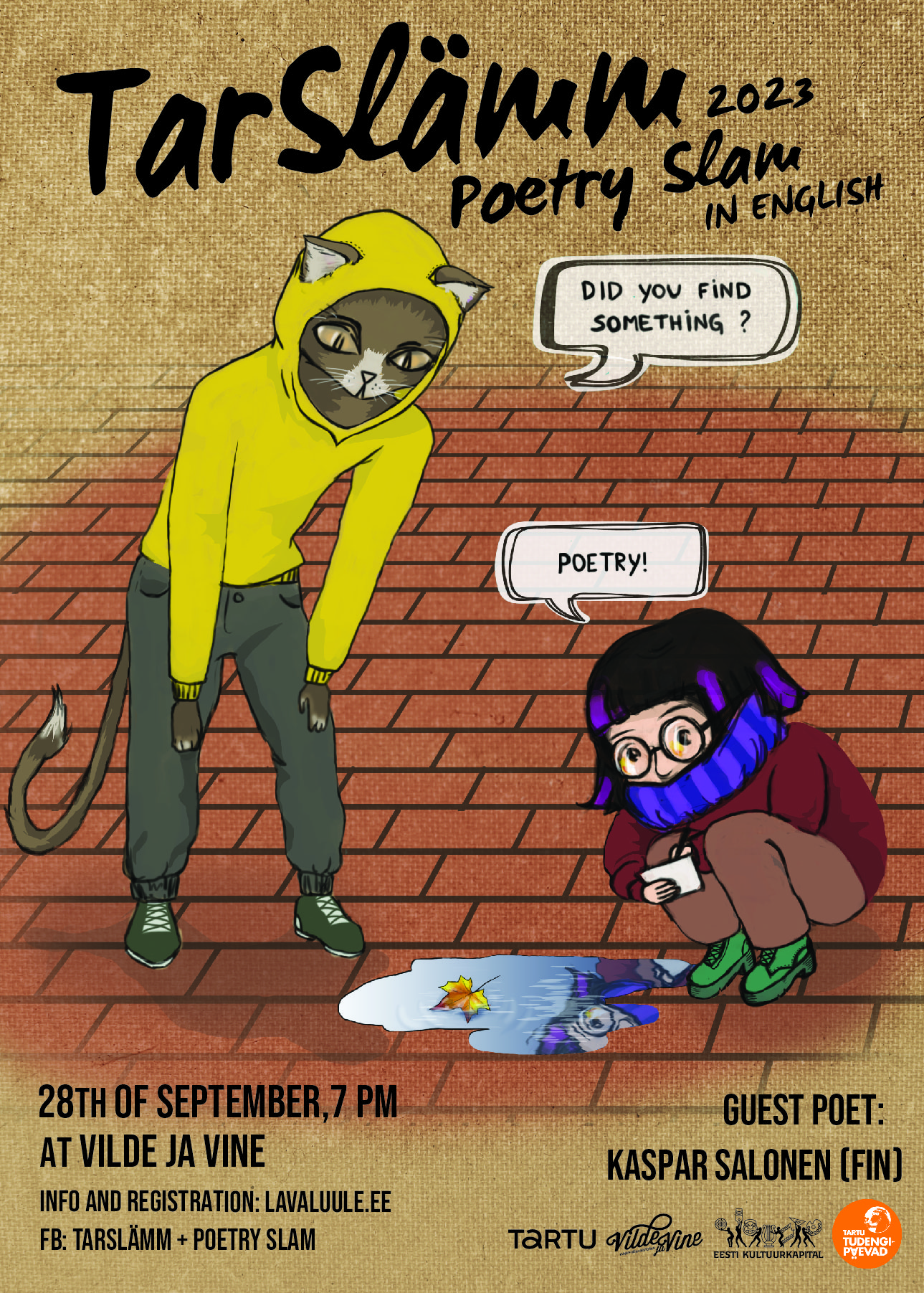 TarSlämm Poetry Slam in English - 2nd/2023 | Luuleprõmm